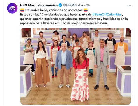 ‘el Gran Pastelero Bake Off Celebrity Colombia Ya Tiene Su Primera