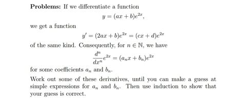 Solved Problems If We Differentiate A Function Yaxbe2x