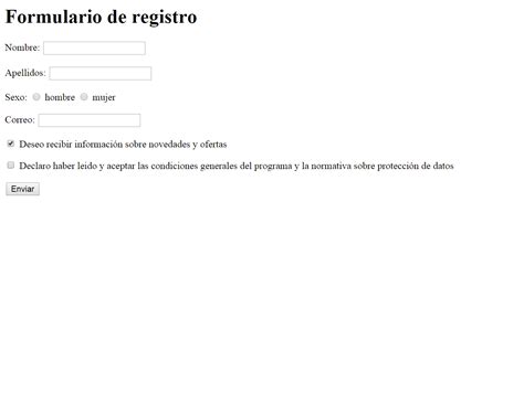 Github Roowiki Html Formularios Ejercicio