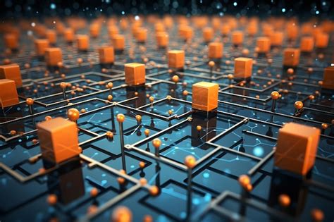 Premium Photo Abstract Tech Background Of Cyber Big Data Flow