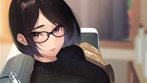 Girl With Glasses Anime