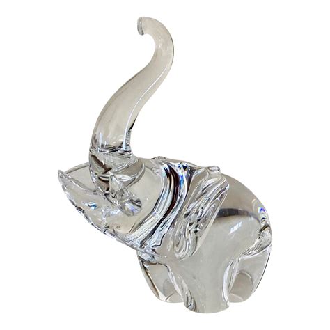 1960s Steuben Crystal Elephant Chairish