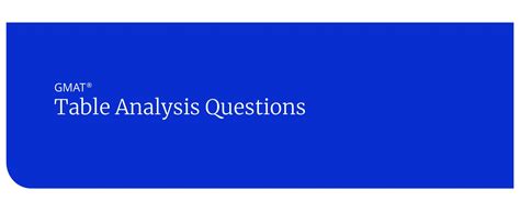 5 Tips For Gmat Table Analysis Questions Kaplan Test Prep