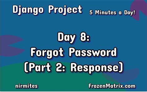 Day 8 Adding The Forgot Password Feature Part 2 Response Ko Fi ️ Where Creators Get