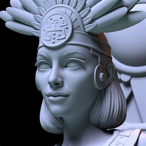 Nsfw Resin Miniature Mayan Princess Nsfw 3d Printed Miniature Fanart
