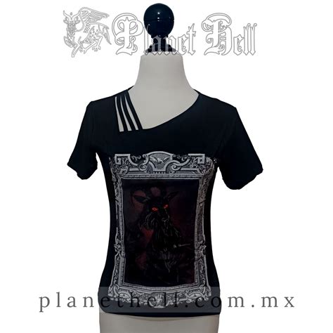 Playera Baphomet Dama Planet Hell