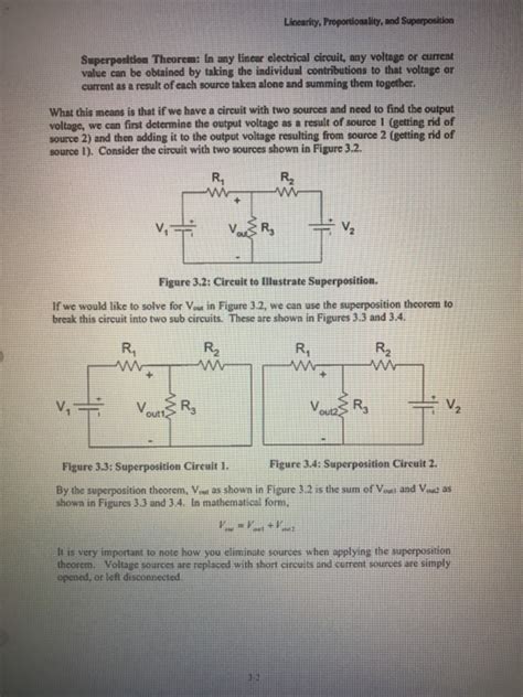 Solved Linearity Proportionality And Superposition Lab Chegg