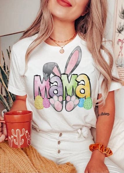 Mama Easter Bunny Dtf Transfer Earthline Customs