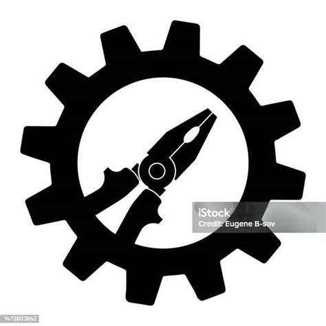 기어의 기술 전기 펜치 아이콘입니다 개요 기술 전기 펜치 웹 디자인에 대 한 벡터 아이콘 가구에 대한 스톡 벡터 아트 및 기타 이미지 가구 갈고리 발톱 강철 Istock
