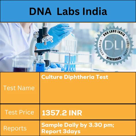 Culture Diphtheria Test Cost 1357 2 Inr In India