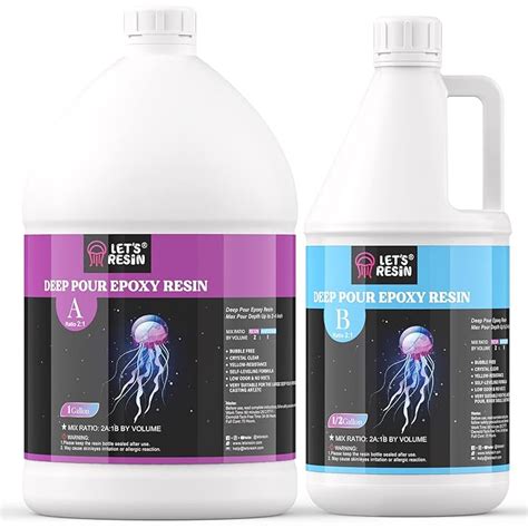 Buy Deep Pour Epoxy Resin Lets Resin Epoxy Resin Kit Crystal Clear