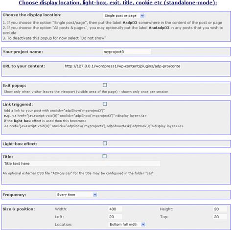 Wordpress Popup Windows Plugin Html Widget Software Mac Pc