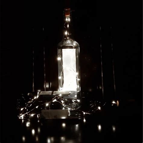 14m 15 Led Copper Wire String Light Bottle Stopper Cork Lamp Xmas