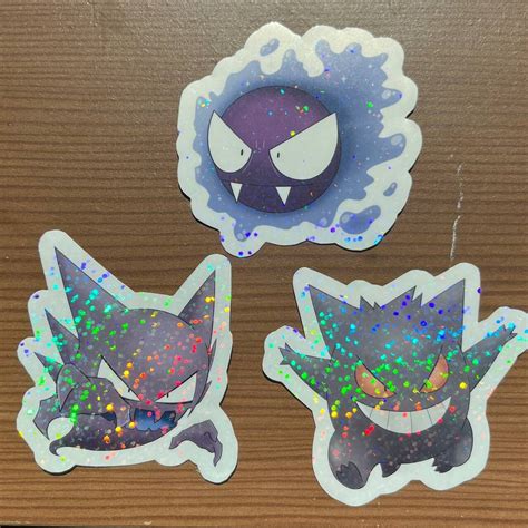 Shiny Gastly Haunter And Gengar Etsy