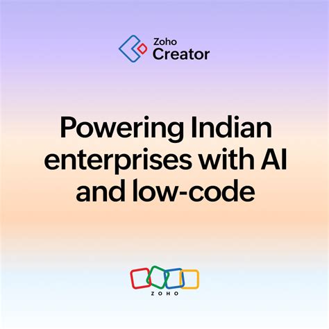 Zoho Creator Ai Powered Low Code Platform