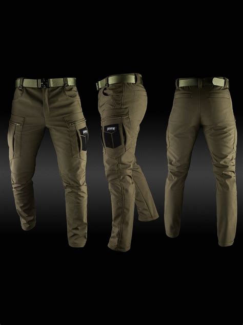 Zimowe Spodnie męskie taktyczne bojówki Softshell Echelon khaki l