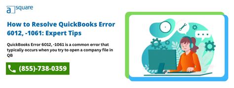 How To Resolve Quickbooks Error 6012 1061 Expert Tips