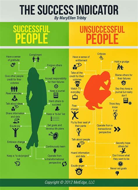 Maryellen Tribby The Success Indicator Infographic A Day
