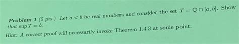 solved problem 1 5 pts let a