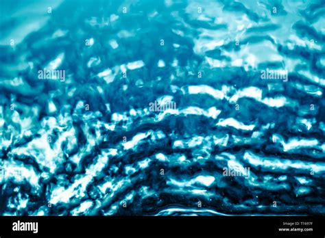 Abstract Blue Liquid Surface As Background Futuristic Design And