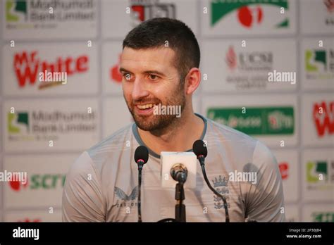 England Odi Cricketer Mark Wood Attends A Pre Match Press Conference At