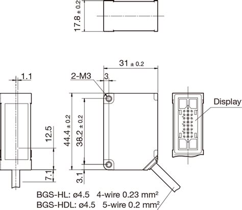 Photoelectric Sensors Bgs Distance Setting Sensor High Accuracy