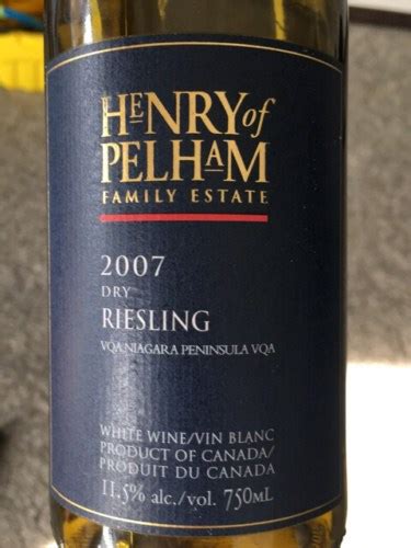 Henry Of Pelham Riesling Dry Vivino US