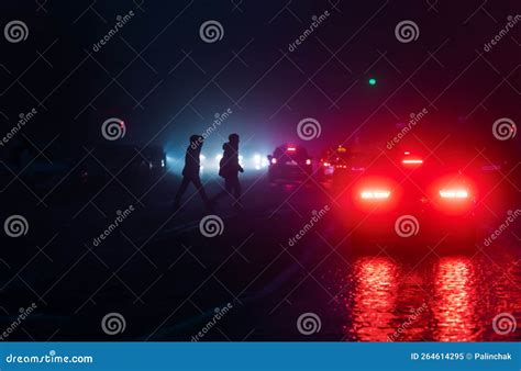 Kyiv Streets At Night During Blackout Editorial Image Image Of City