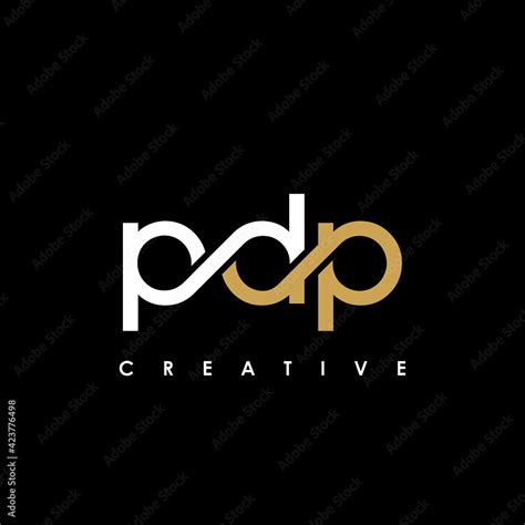 PDP Letter Initial Logo Design Template Vector Illustration Stock Vector Adobe Stock