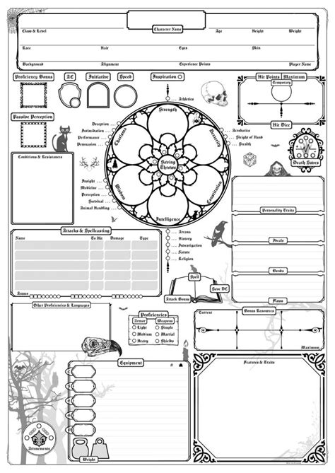 Pin By Melissa Murray On Character Ideas Dnd Character Sheet