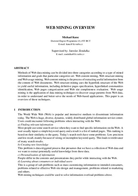 pdf web mining overview