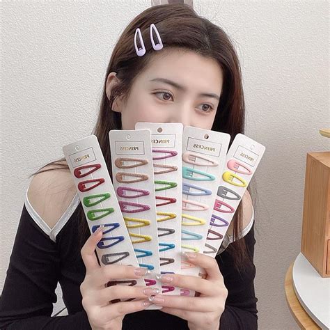 現貨 糖果色可愛髮夾10件組 兒童繽紛瀏海夾 小雨粒 Iopen Mall