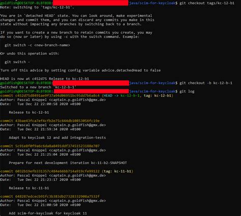 Git Release Tags Kc 12 B1 And Kc 11 B1 Point To The Latest Snapshot