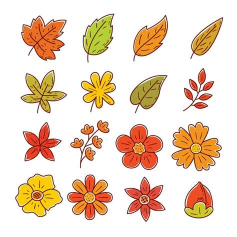 原创可爱卡通icon矢量素材ai免抠树叶