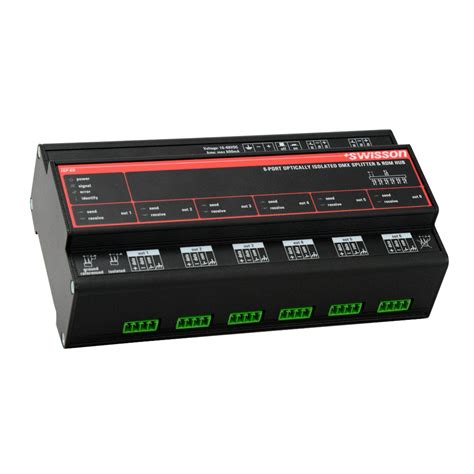 Swisson Isp 6r Term Din Rail Dmxandrdm Splitter 6 Outputs Terminal By Swisson Procom Middle