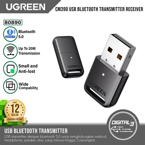 Jual Ugreen Cm390 Usb 50 Bluetooth Adapter Dongle Transmitter Windows