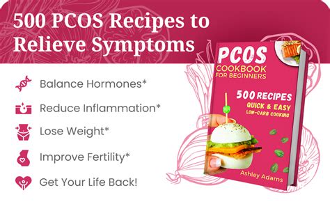 Pcos Diet Cookbook For Beginners 500 Hormone Balancing Recipes To Relieve Symptoms Adams