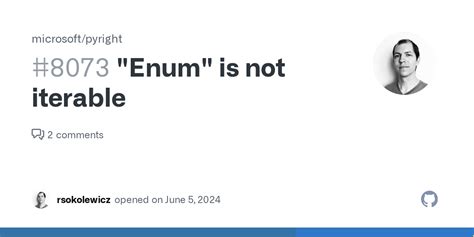 Enum Is Not Iterable Issue Microsoft Pyright GitHub
