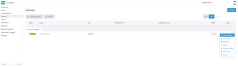 Edit A Volume Rancher Product Documentation