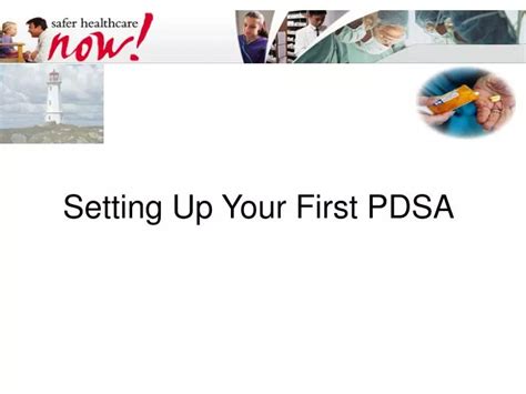 PPT Setting Up Your First PDSA PowerPoint Presentation Free Download ID 4576069