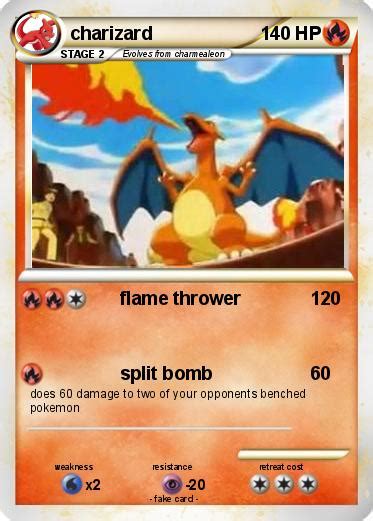 Pokémon Charizard 3389 3389 Flame Thrower My Pokemon Card