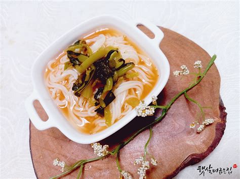 열무김치말이 잔치국수 소면 냉면육수활용 여름별미