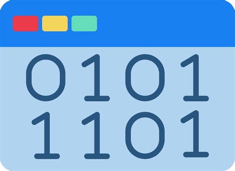 Binary Code Icon Design Symbol 54031580 Vector Art At Vecteezy