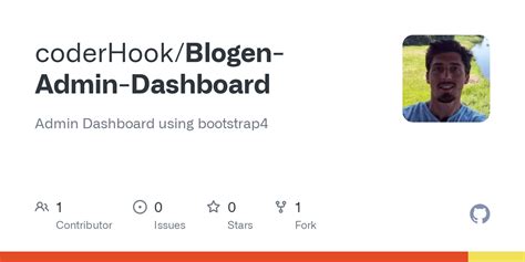 GitHub CoderHook Blogen Admin Dashboard Admin Dashboard Using Bootstrap4