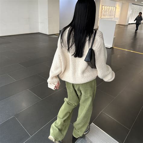 오유알 워싱 골덴 와이드 PT 위시버킷