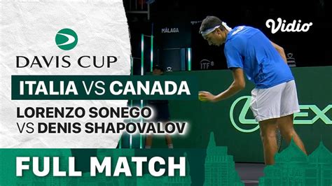 Full Match Semifinal Italy Vs Canada Lorenzo Sonego Vs Denis