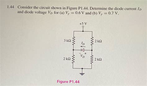 Solved 144 Consider The Circuit Shown In Figure P144 Determine The Course Hero