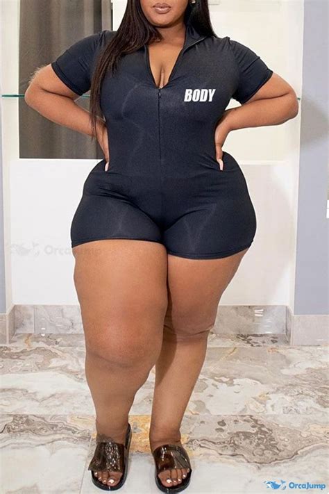 Plus Size Jumpsuit Shorts