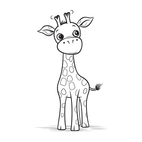 Giraffe Clipart Black And White Outline Png 20 Free Cliparts Download