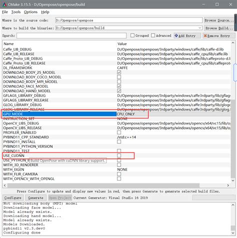 Windowsvs2019环境下openpose的编译用cmake在 Vs上编译openpose Csdn博客